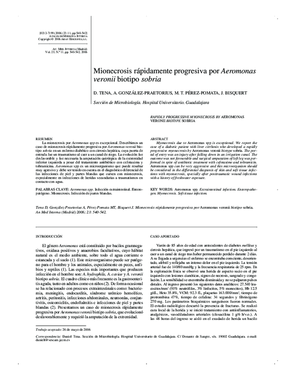 (PDF) Mionecrosis rápidamente progresiva por Aeromonas veronii biotipo ...
