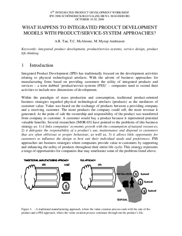 (PDF) What Happens to Integrated Product Development Models with ...