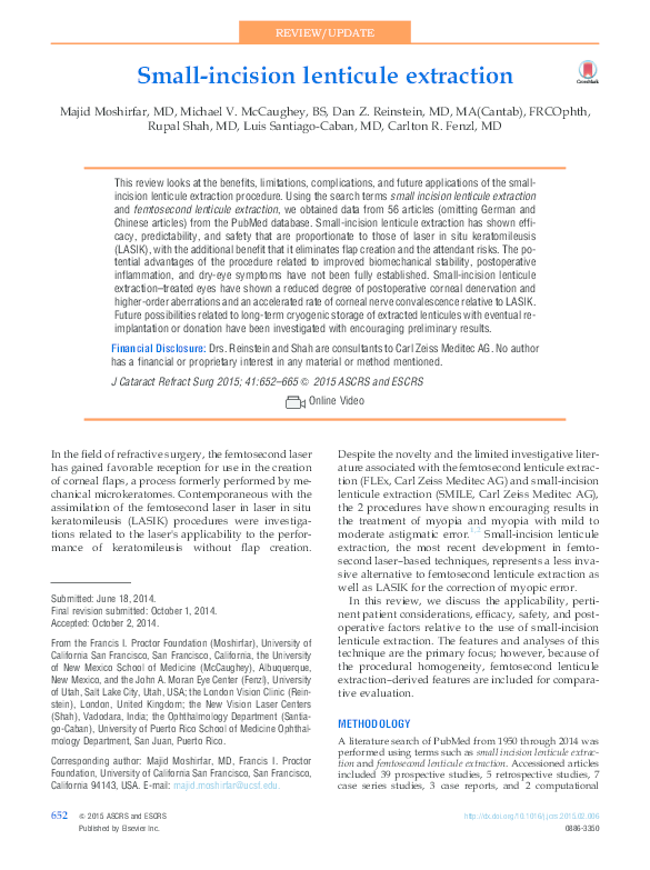 (PDF) Small-incision lenticule extraction