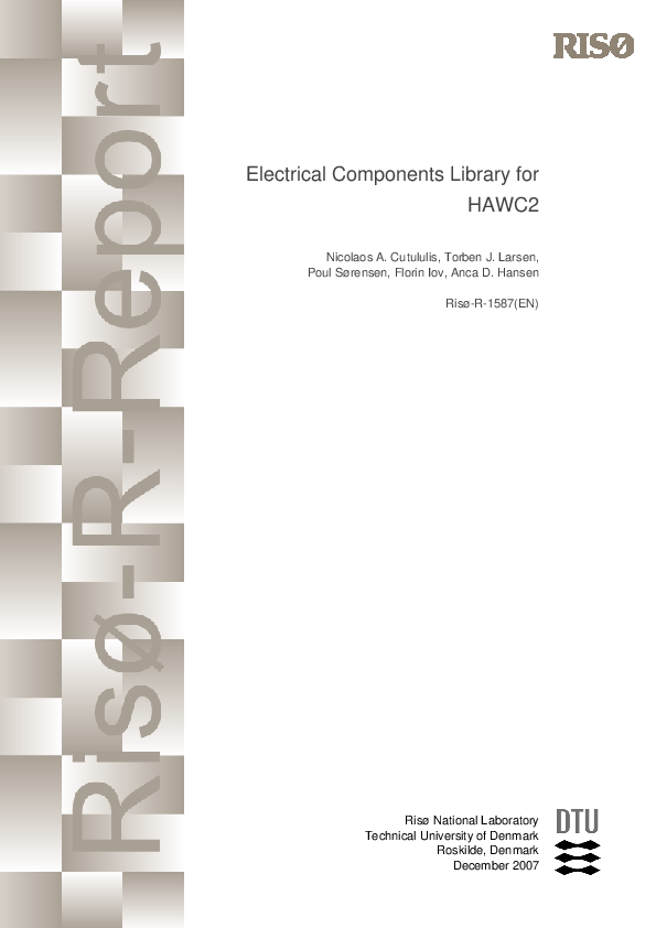 (PDF) Electrical components library for HAWC2