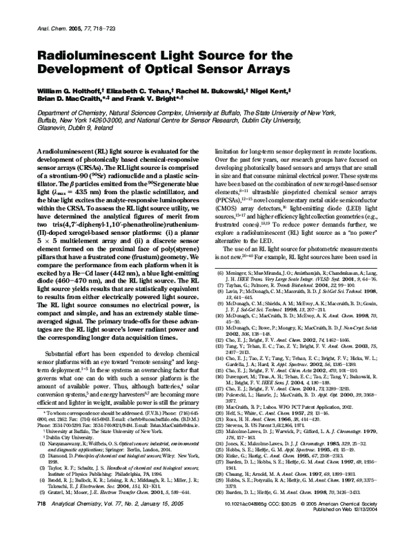 (PDF) Radioluminescent Light Source for the Development of Optical ...