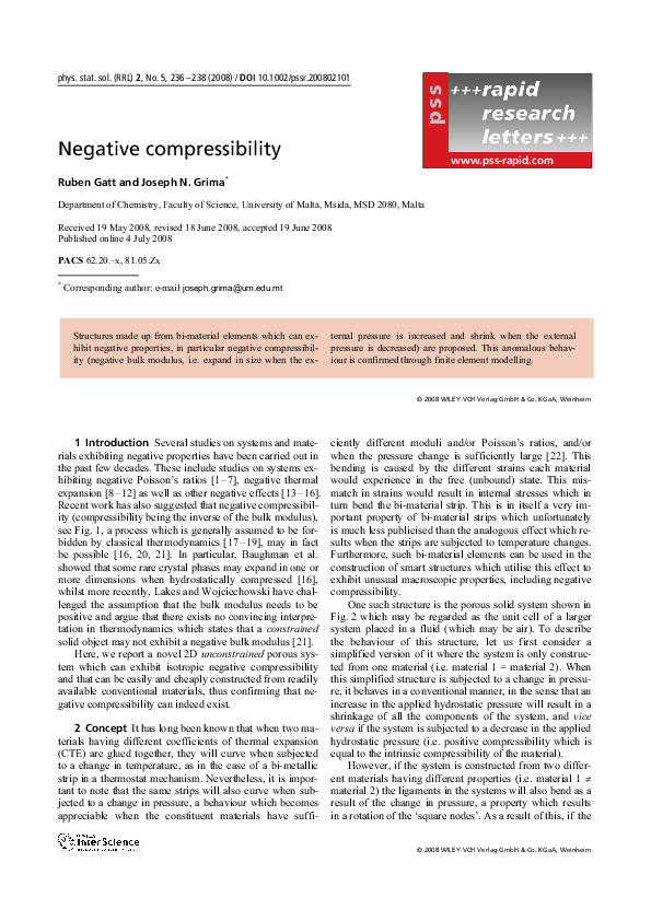 (PDF) Negative compressibility
