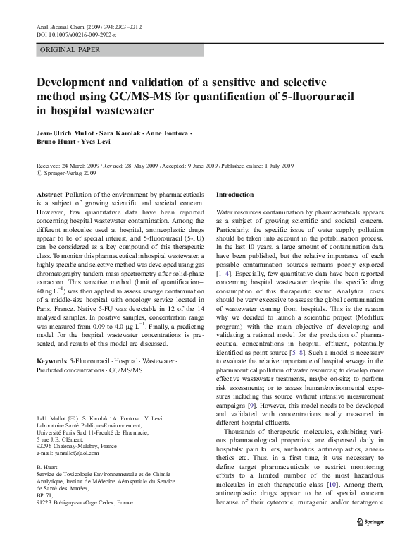 Pdf Development And Validation Of A Sensitive And Selective Method Using Gcms Ms For