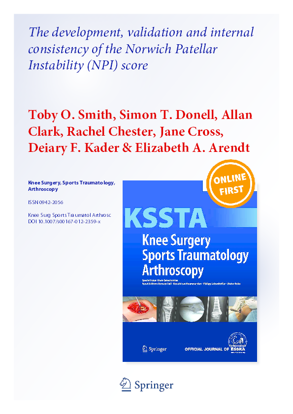 (PDF) The development, validation and internal consistency of the ...