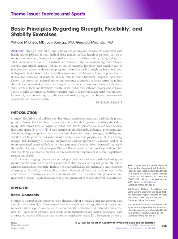 (PDF) Basic Principles Regarding Strength, Flexibility, and Stability ...