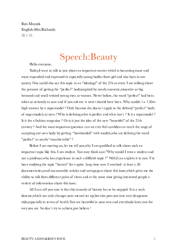 (PDF) English Speech