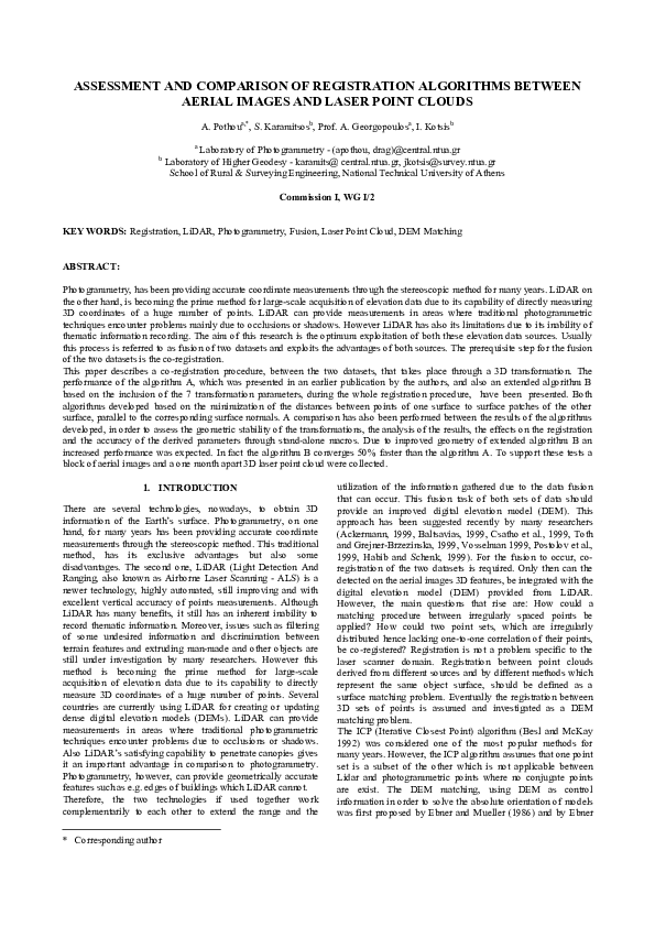 (PDF) Assessment and comparison of registration algorithms between ...
