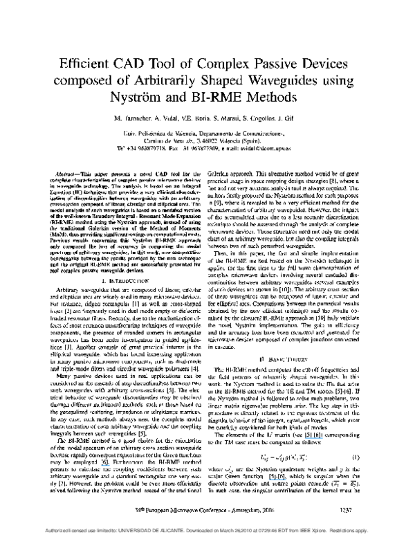 (PDF) Efficient CAD tool of complex passive devices composed of arbitrarily shaped waveguides ...