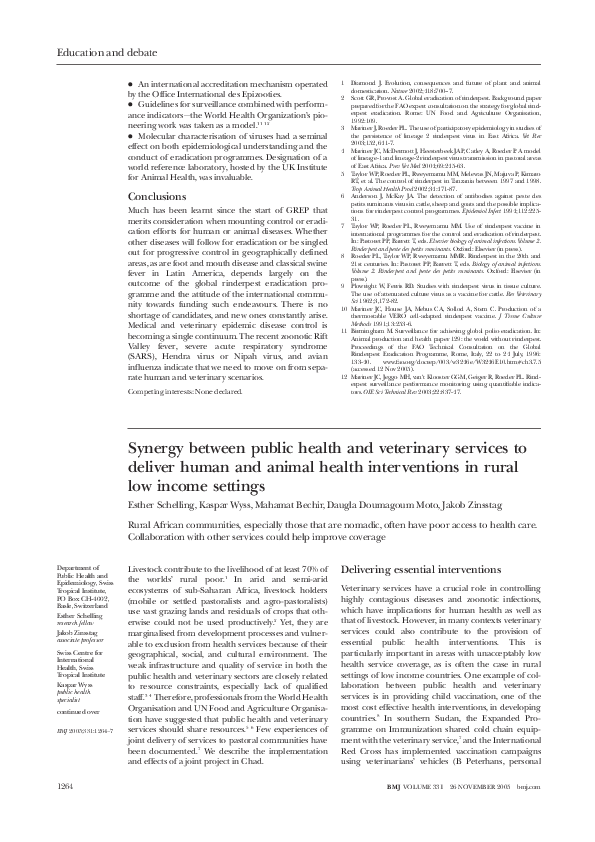 Esther Schelling, Dr. med. vet., PhD - Swiss Network for International ...