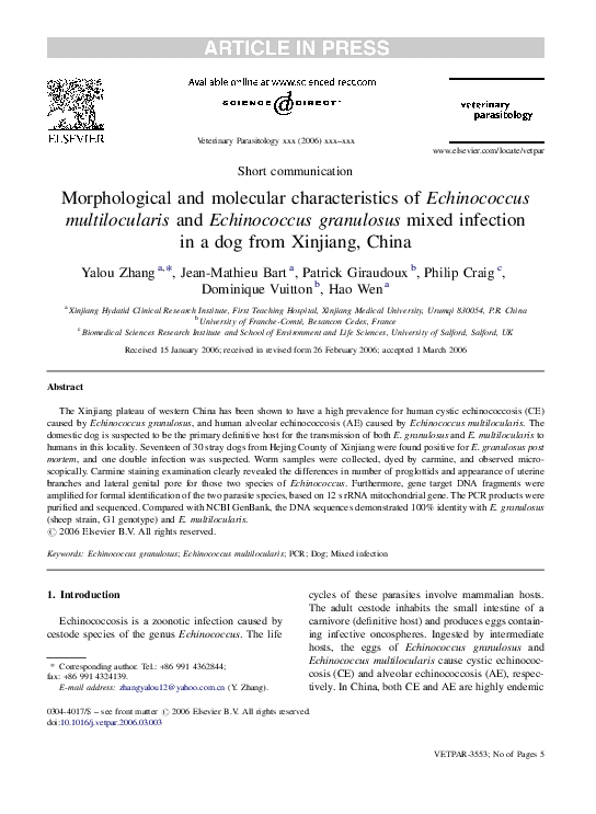 (PDF) Morphological and molecular characteristics of selected species ...