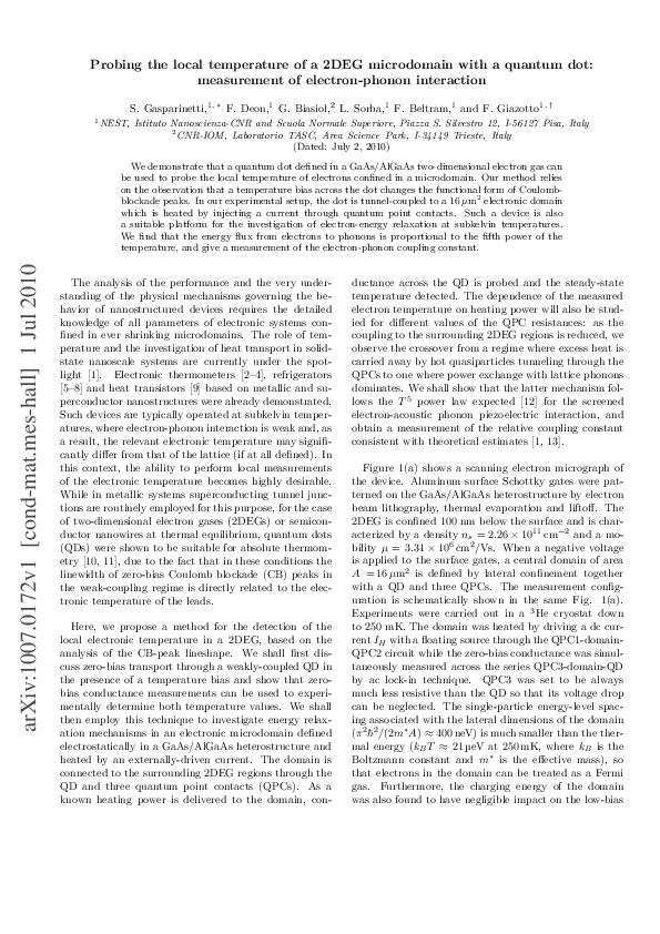 (PDF) Elastic and inelastic single electron tunneling in coupled two dot system | S. Tarucha ...