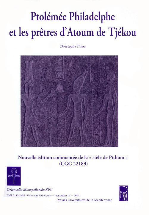 (PDF) Ptolémée Philadelphe et les prêtres d'Atoum de Tjekou. Nouvelle ...