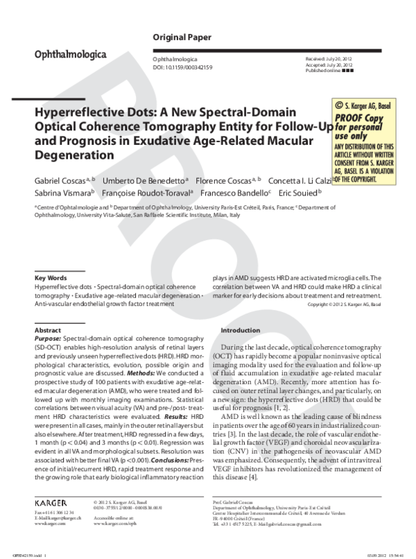 (PDF) Hyperreflective Dots: A New Spectral-Domain Optical Coherence ...