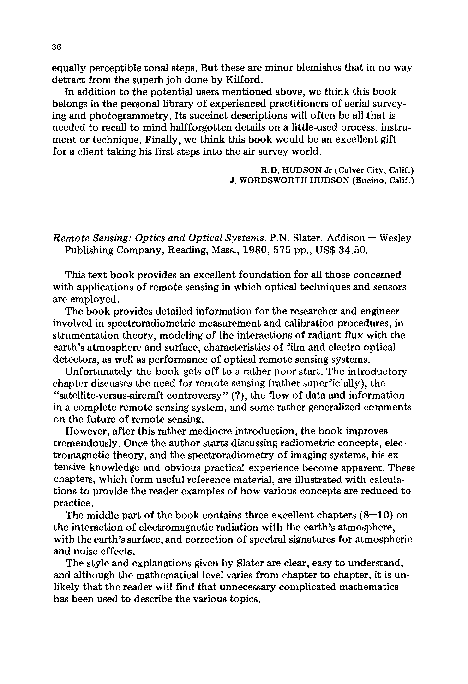 (PDF) Remote sensing — Optics and optical systems | John van Genderen ...