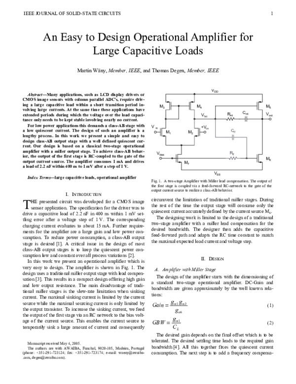 (PDF) IEEE JOURNAL OF SOLID-STATE CIRCUITS 1