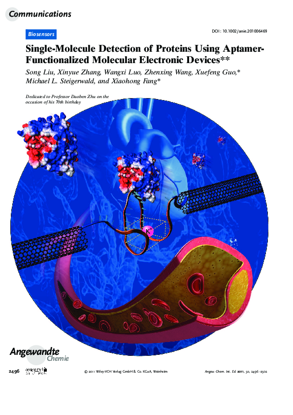 (PDF) Single-Molecule Detection of Proteins Using Aptamer ...