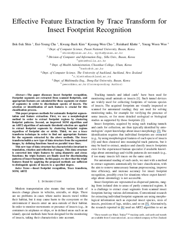 (PDF) Effective Feature Extraction by Trace Transform for Insect ...