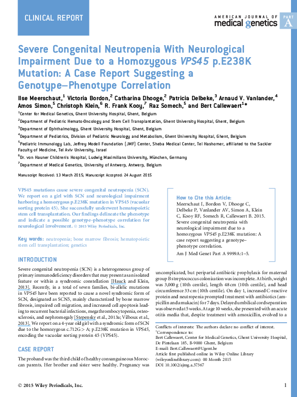 (PDF) Severe congenital neutropenia with neurological impairment due to ...