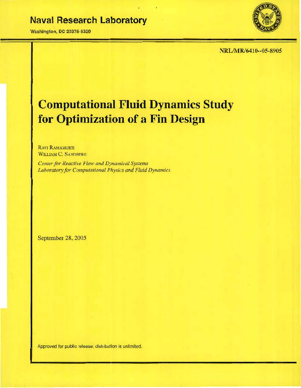 (PDF) Computational Fluid Dynamics Study for Optimization of a Fin Design