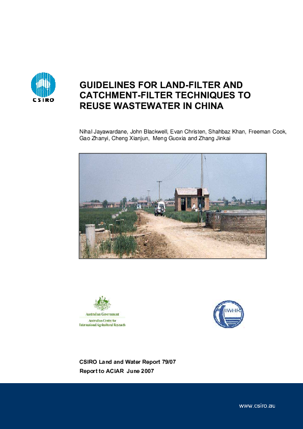 (PDF) Guidelines for Land-filter and Catchment-filter Techniques to ...