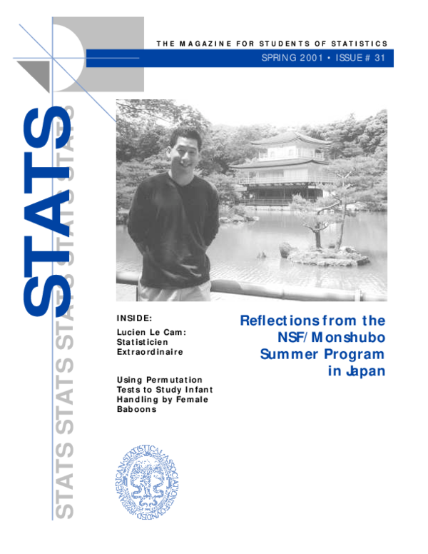 (PDF) STATS The Magazine For Students Of Statistics