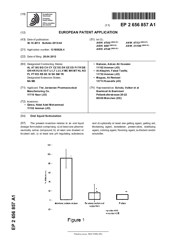 (PDF) Oral liquid formulation