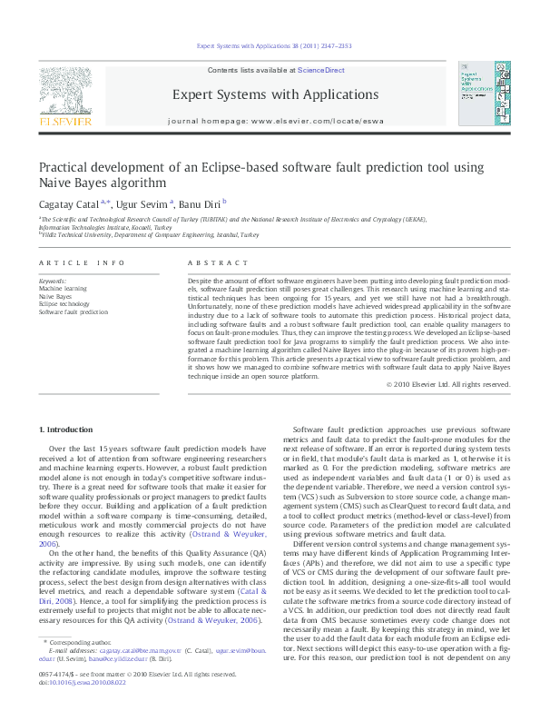 Pdf Practical Development Of An Eclipse Based Software Fault