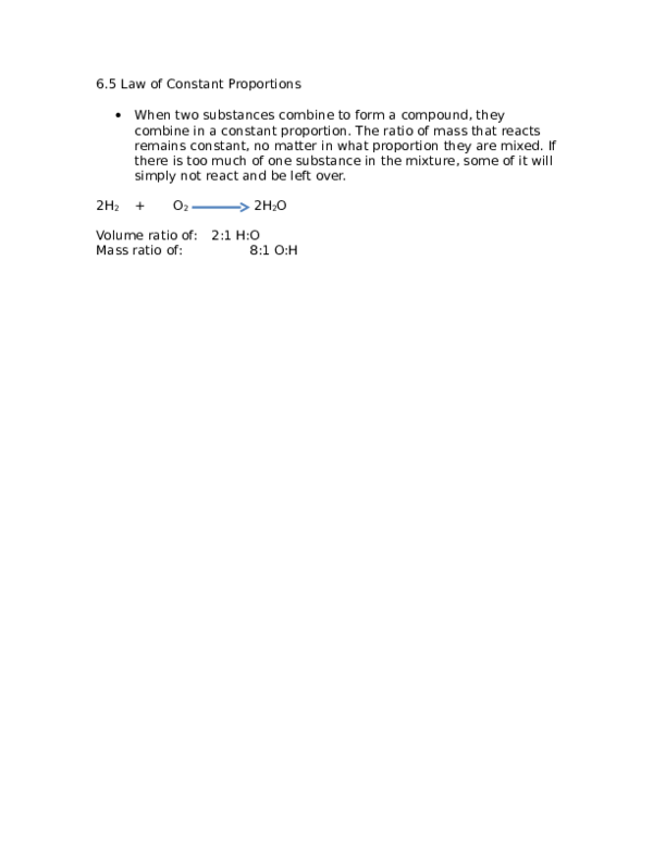 Principle Of Constant Proportions