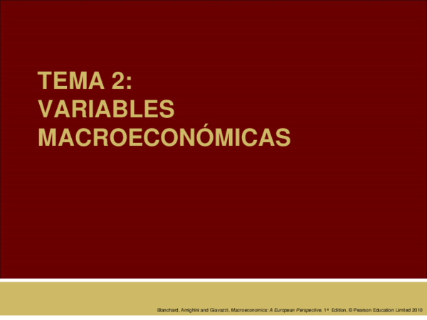 (PDF) TEMA 2: VARIABLES MACROECONÓMICAS