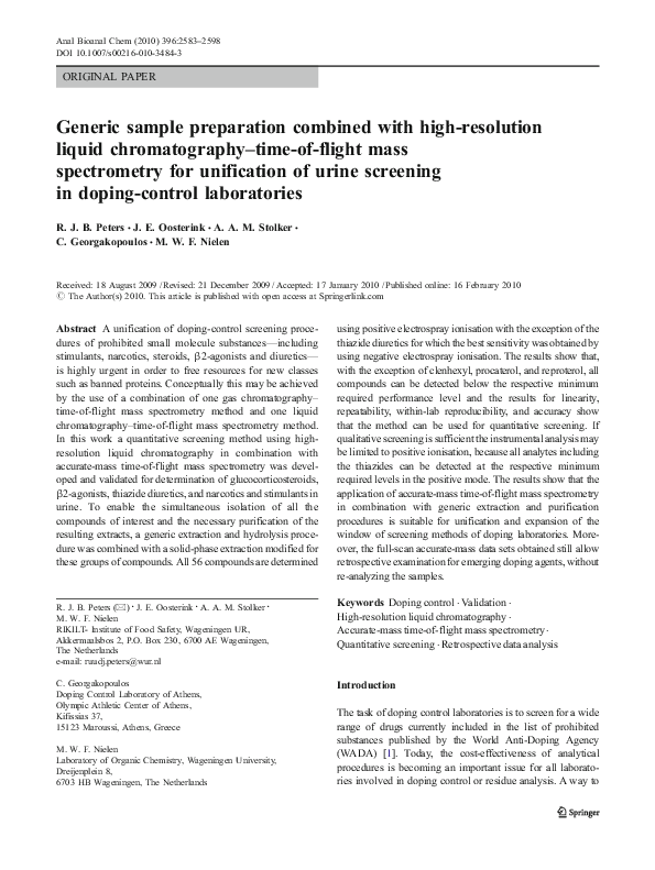 (PDF) Ultra‐fast retroactive processing of liquid chromatography high ...