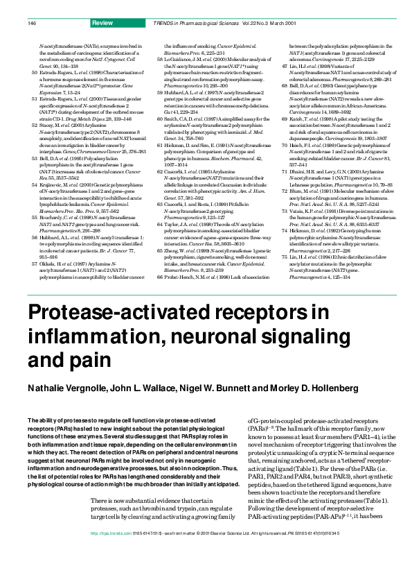 (PDF) Protease-activated receptors in inflammation, neuronal signaling ...