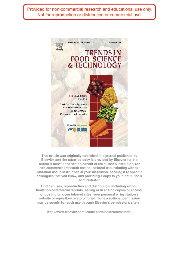 (PDF) Traditional foods: a science and society perspective