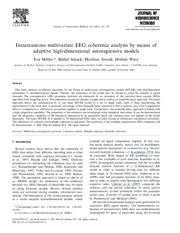 (PDF) Instantaneous multivariate EEG coherence analysis by means of ...