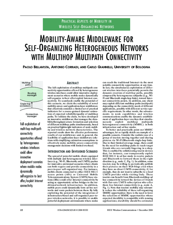 (PDF) Mobility-aware middleware for self-organizing heterogeneous networks with multihop ...