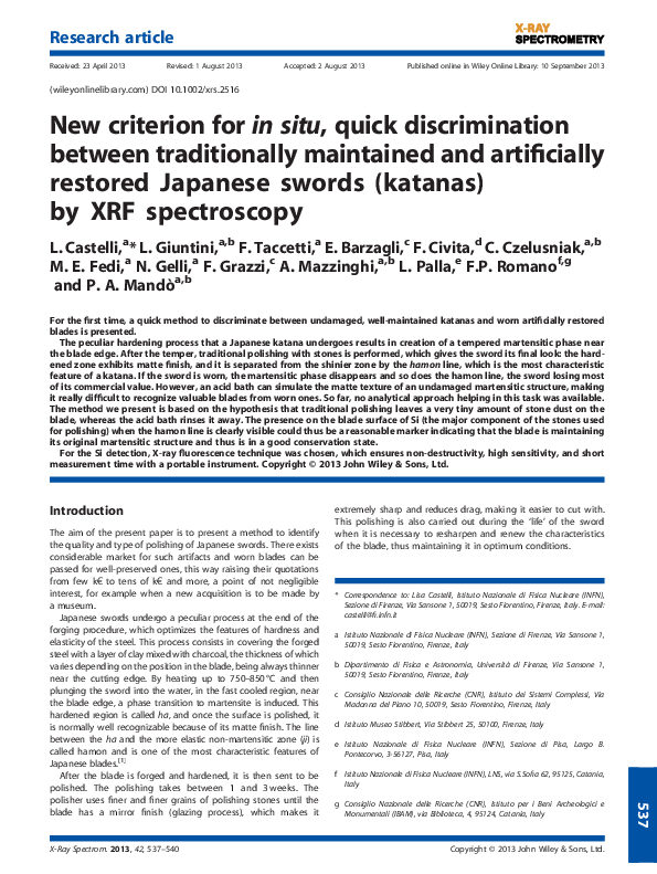(PDF) New criterion for in situ, quick discrimination between ...
