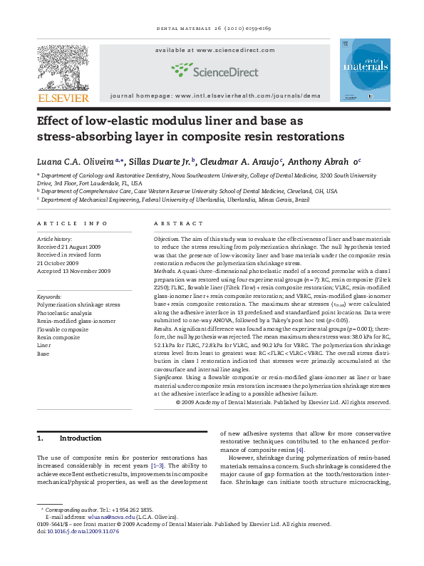 (PDF) Effect of low-elastic modulus liner and base as stress-absorbing ...
