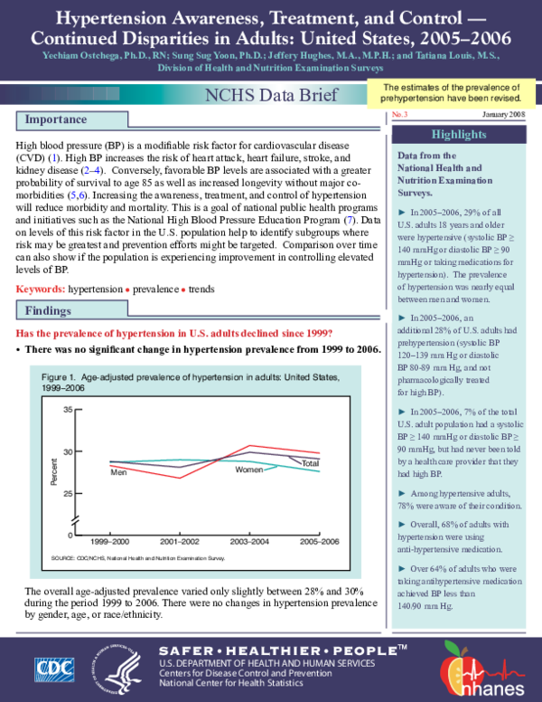 (PDF) Hypertension awareness, treatment and control in Africa: a ...