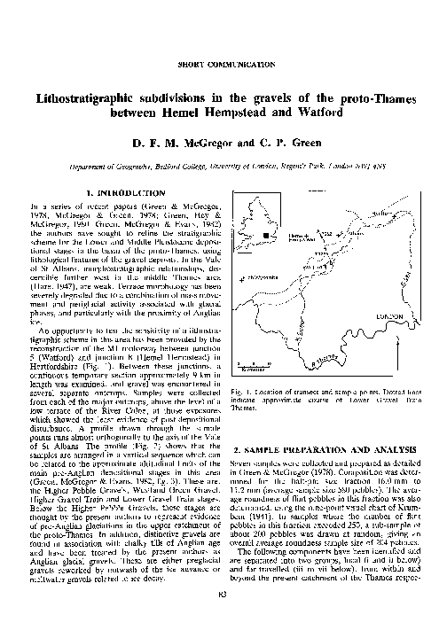 (PDF) Lithostratigraphic subdivisions in the gravels of the proto ...