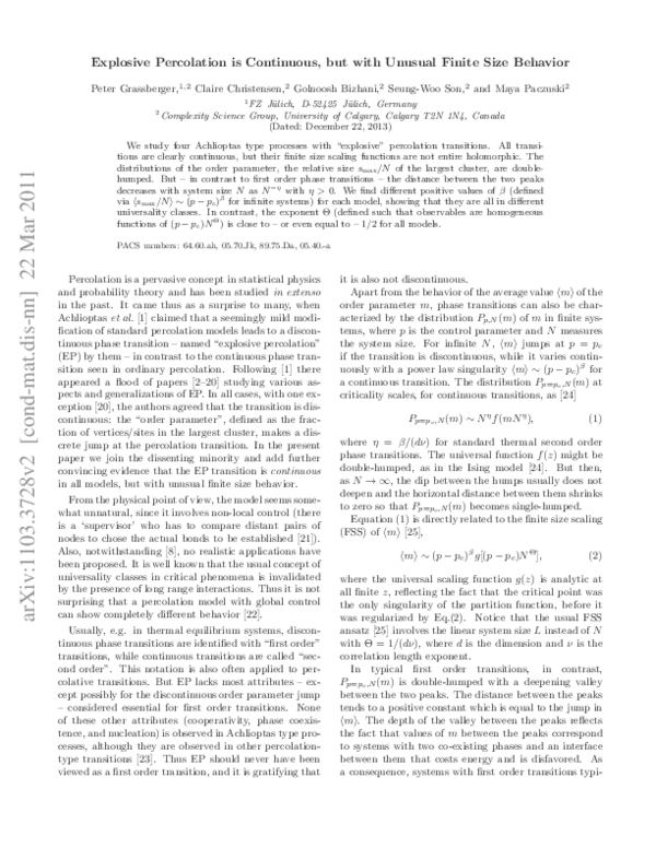 Explosive Percolation Is Continuous But With Unusual Finite Size Behavior