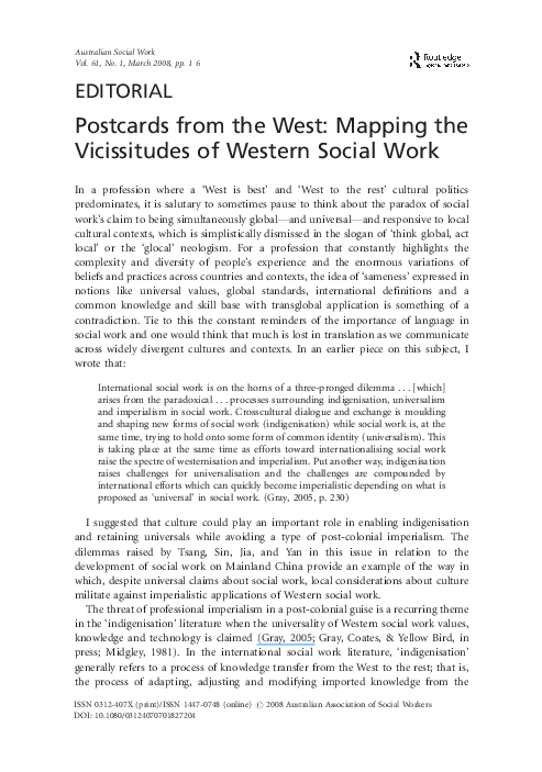 (PDF) Postcards from the West: Mapping the Vicissitudes of Western ...
