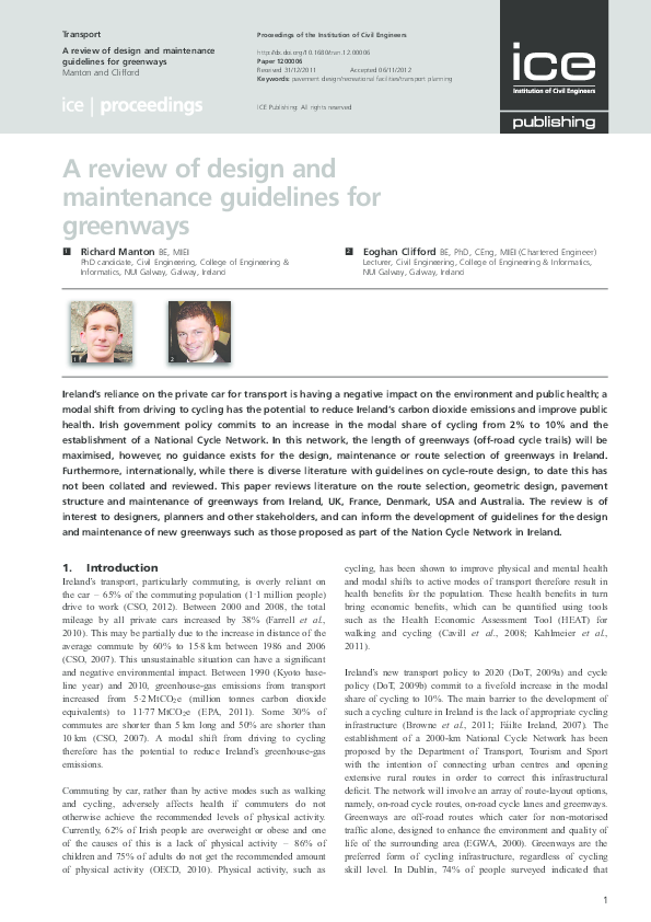 (PDF) ROUTE SELECTION, DESIGN ASSESSMENT AND COST CONSIDERATIONS OF ...