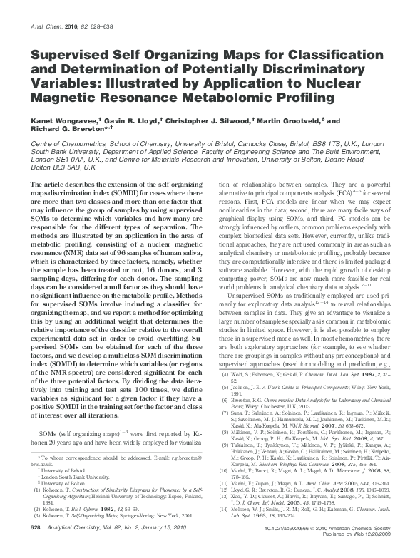 (PDF) Supervised Self Organizing Maps for Classification and Determination of Potentially ...