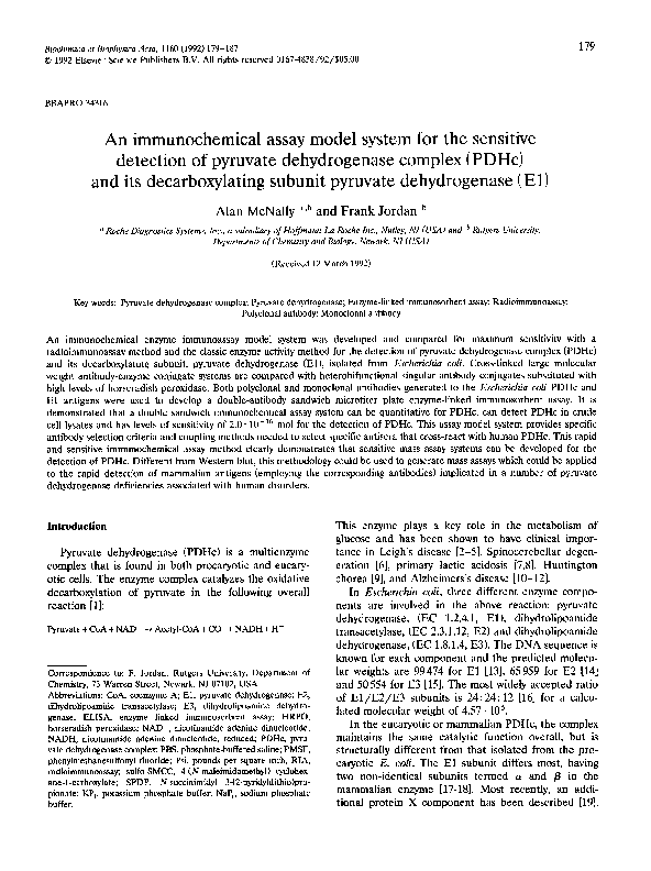 (PDF) An immunochemical assay model system for the sensitive detection ...