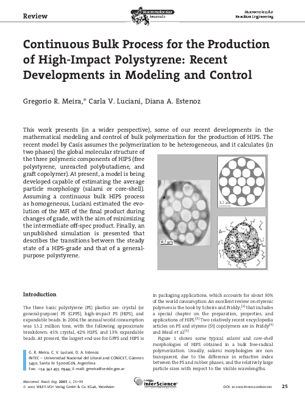 (PDF) Continuous Bulk Process for the Production of High-Impact ...