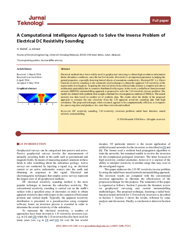 (PDF) A Computational Intelligence Approach to Solve the Inverse Problem of Electrical DC ...