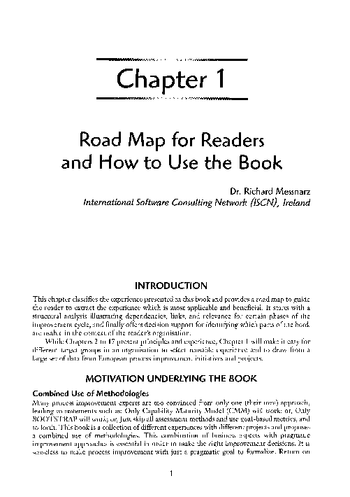 (PDF) Road Map for Readers and How to Use the Book