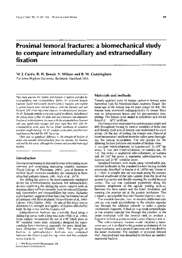 (PDF) Proximal femoral fractures: a biomechanical study to compare intramedullary and ...