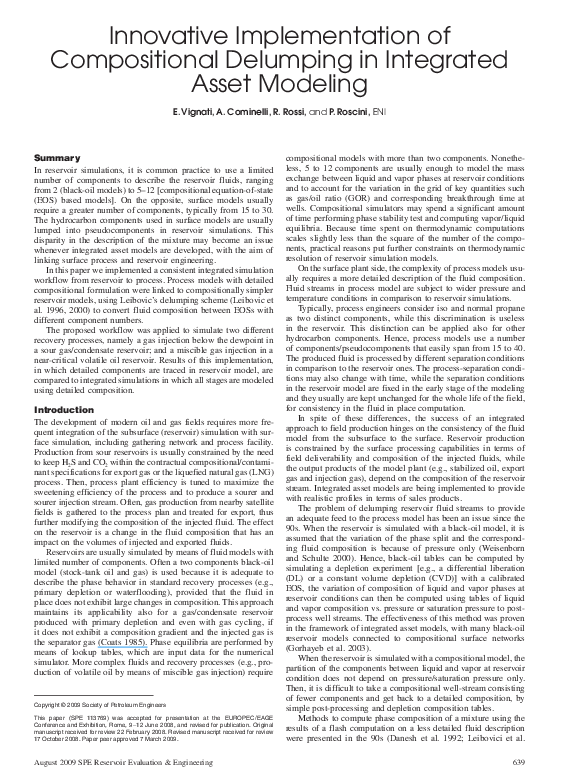 (PDF) Innovative Implementation of Compositional Delumping in ...