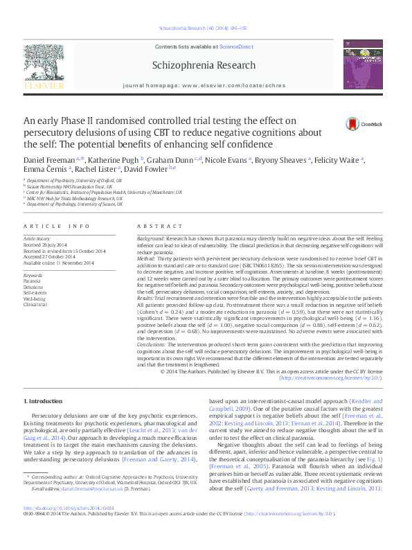 (PDF) An early Phase II randomised controlled trial testing the effect ...