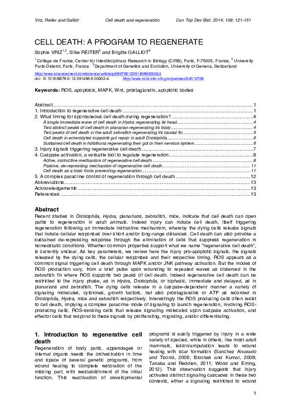 (PDF) Cell Death